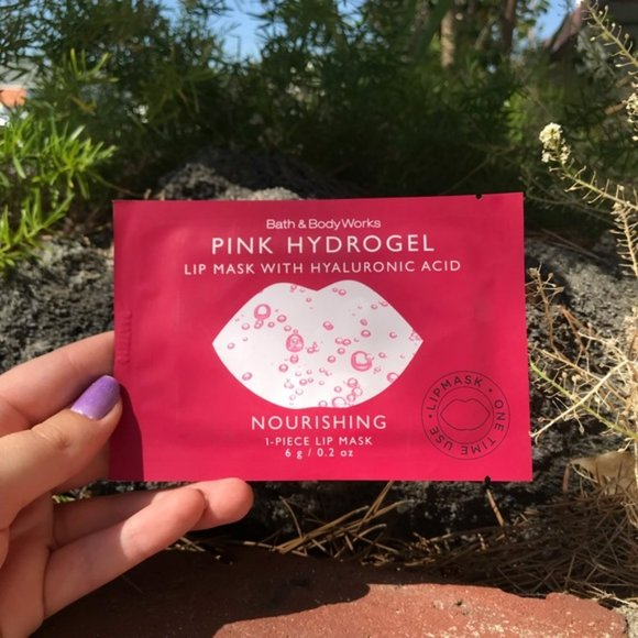 Bath & Body Works | Bath & Body | Pink Hydrogel Hyaluronic Lip Mask ...